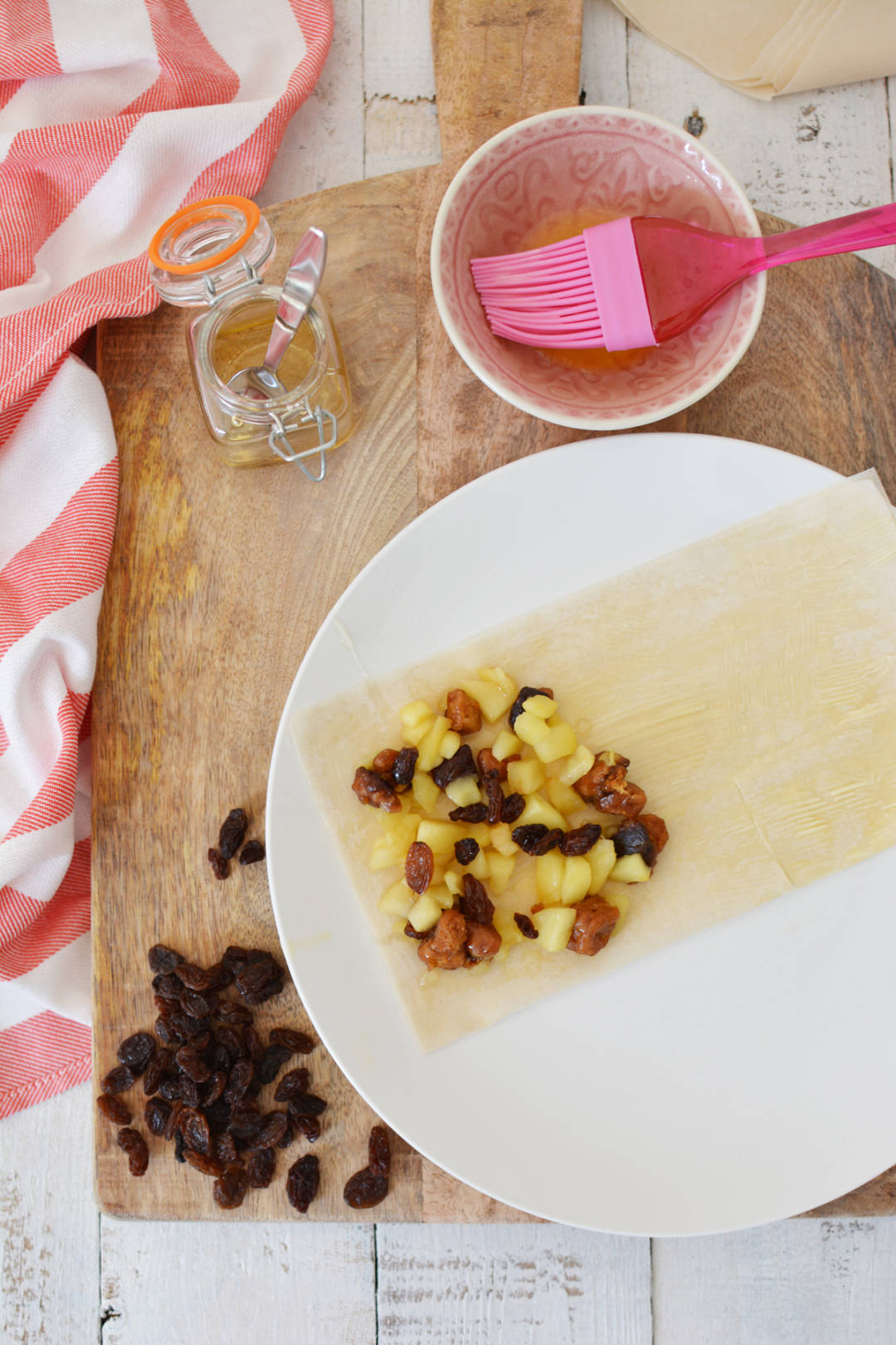 Recept | Zoete dessertpakketjes van filodeeg met appel