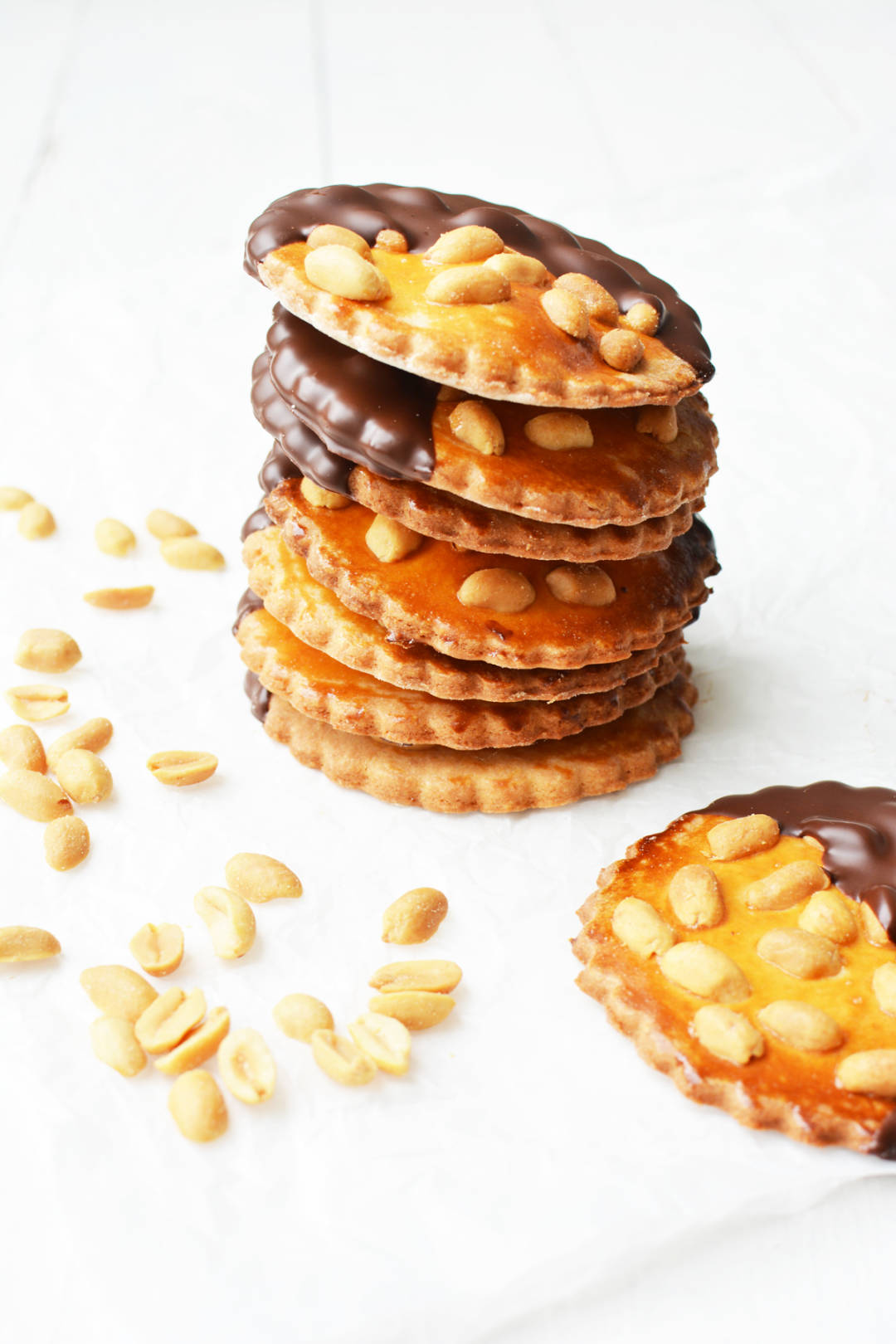 Pindakoeken met pure chocolade naar recept van Rudolph van Veen