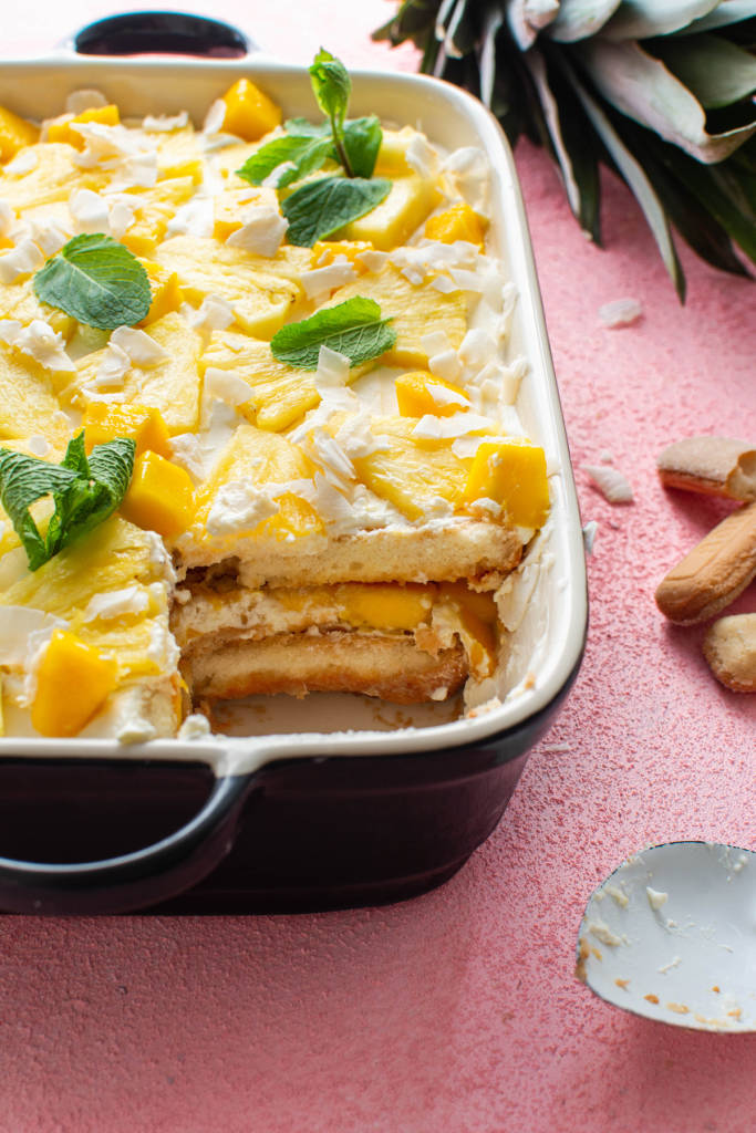 Tropische tiramisu met ananas en mango - De Sandwichformule.nl